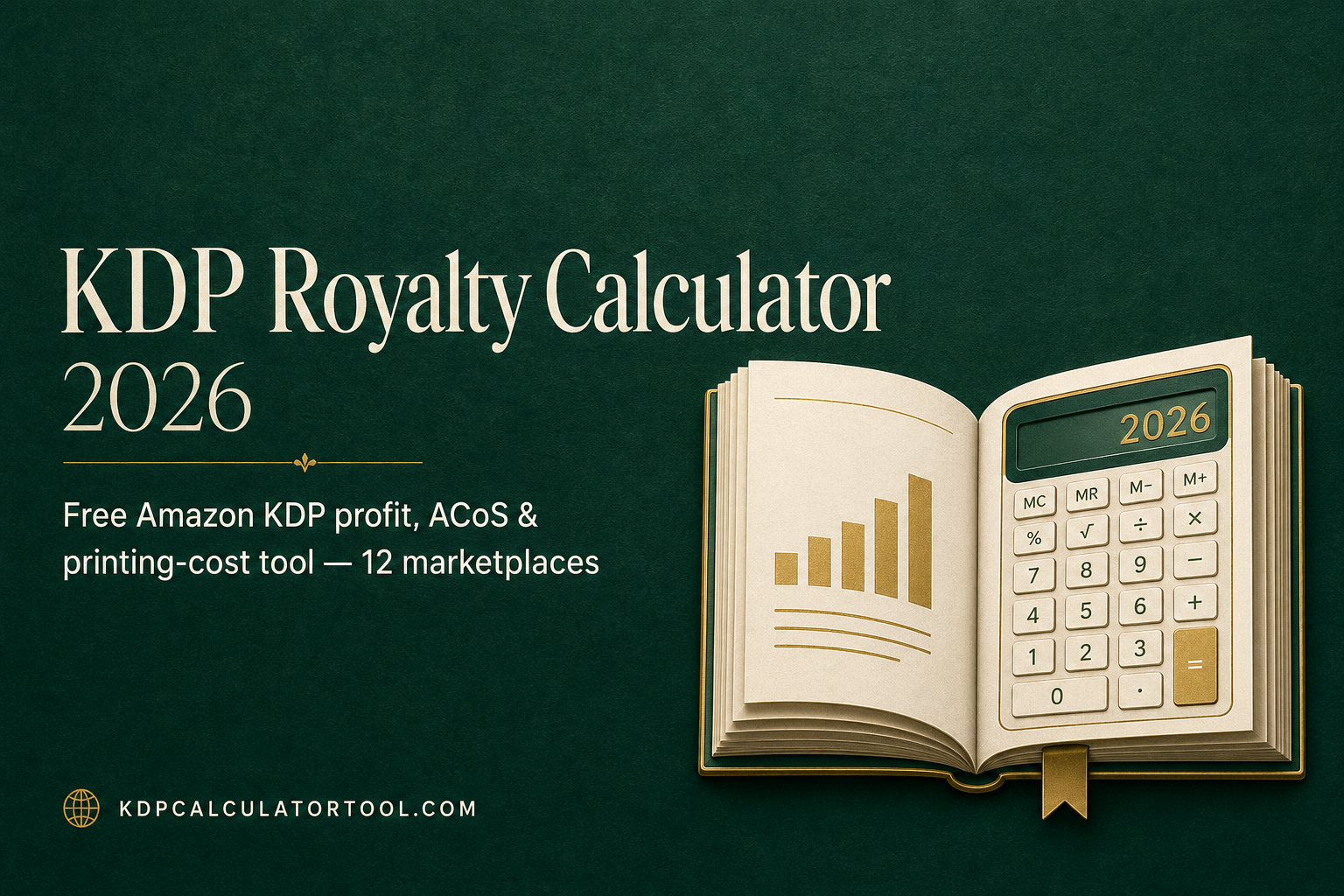 KDP Printing Cost Calculator 2026 — Paperback & Hardcover